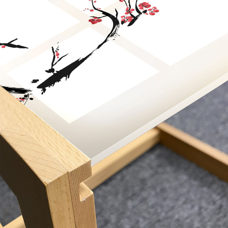 East Coffee Table, Japanese Nature Landscape National Sakura Flower ...