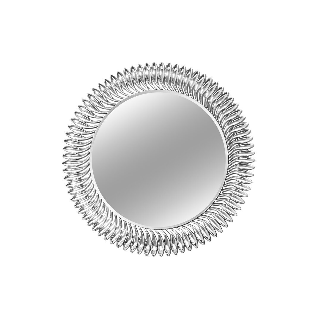 Buker Novelty Glass Framed Wall Mounted Accent Mirror in Black by ...