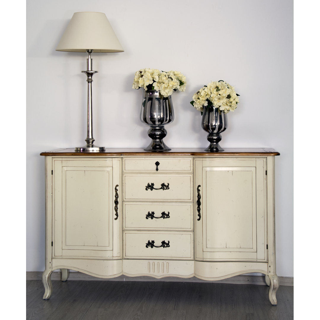 Deskins 120 Cm Wide 3 Drawer Birch Wood Sideboard by Wayfair | ufurnish.com
