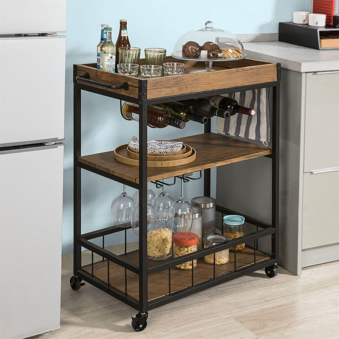 Telluride 79 Cm Kitchen Trolley with Locking Wheels by Wayfair ...
