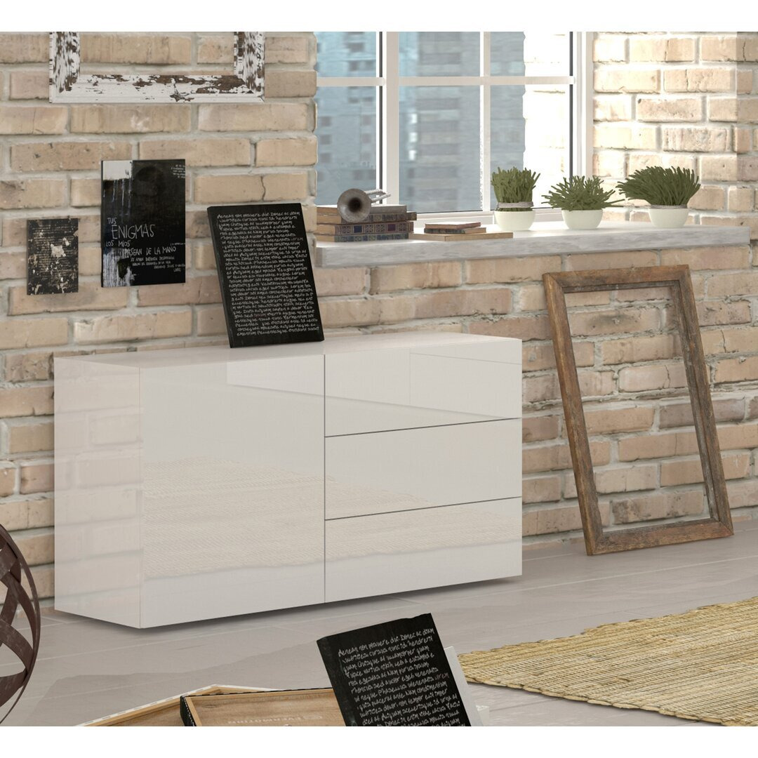 Betzaira 110 Cm Wide 3 Drawer Sideboard by Wayfair | ufurnish.com