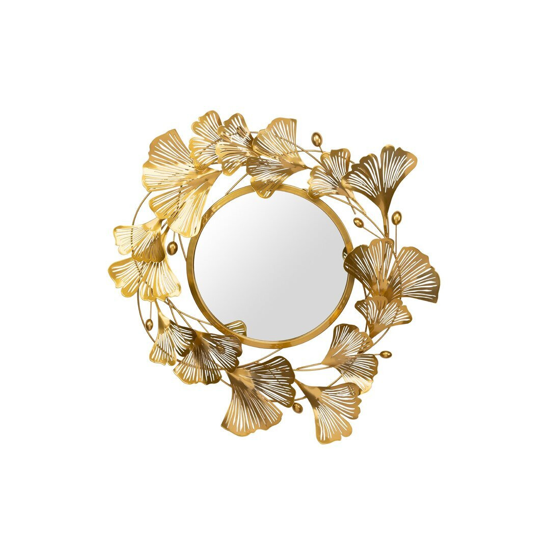Novelty Metal Framed Wall Mounted Accent Mirror in Gold by Wayfair ...