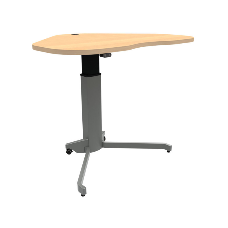 Commercial Use Height Adjustable Curved Standing Desk by Wayfair ...