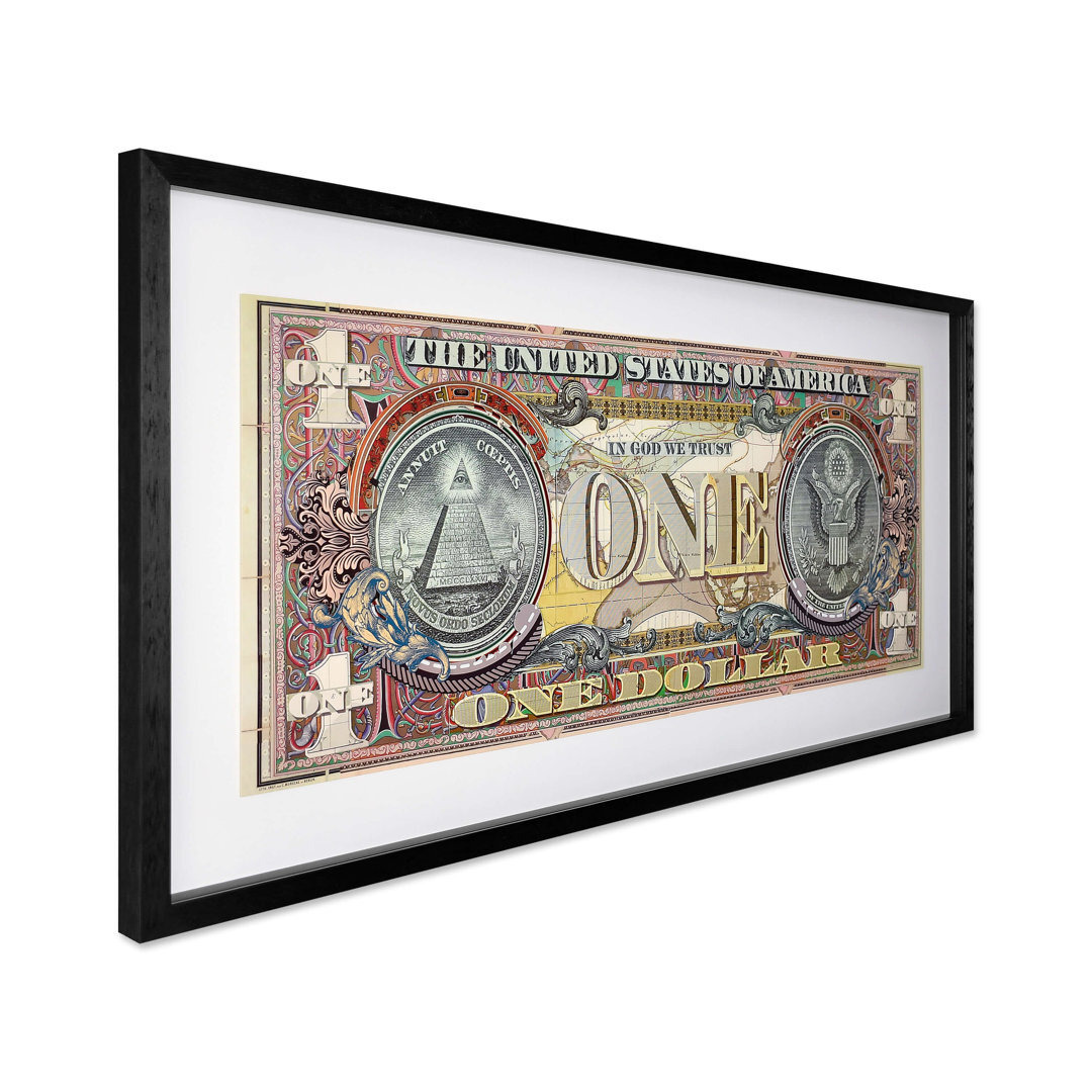 3D Collage Picture ''One Dollar Bill'' Wall Décor by Wayfair | ufurnish.com