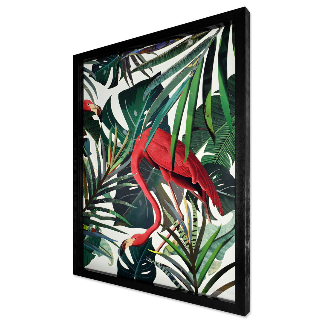 3D Collage Picture ''Flamingo'' Wall Décor by Wayfair | ufurnish.com