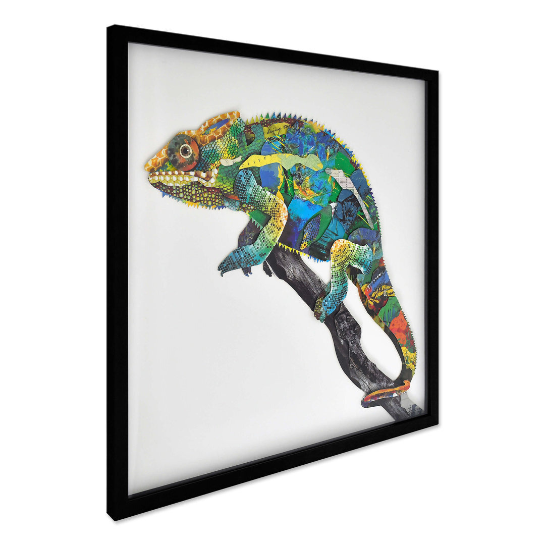 3D Collage Picture ''Chameleon'' Wall Décor by Wayfair | ufurnish.com