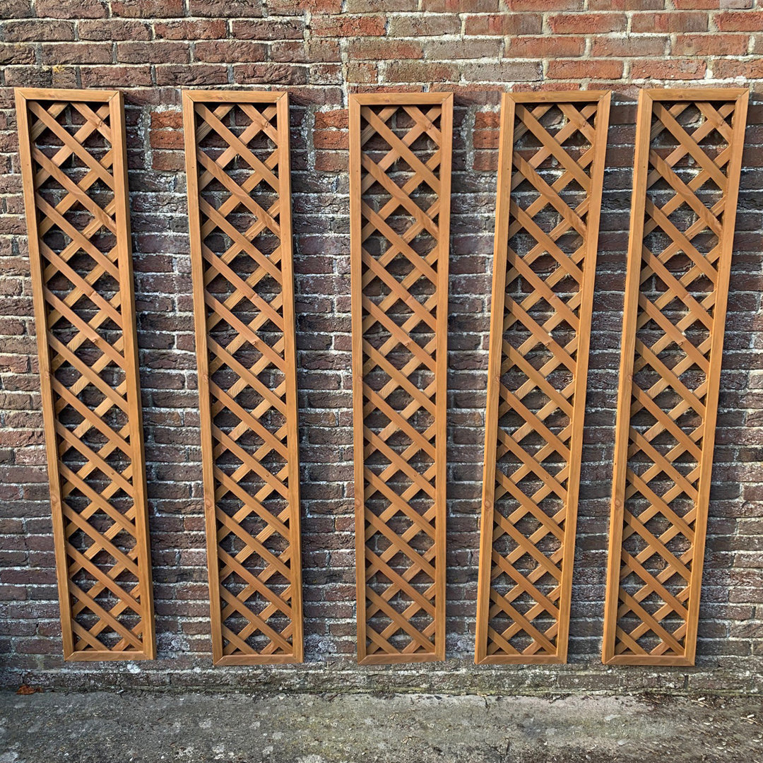 Verna 180Cm H x 30Cm W Wood Lattice Panel Trellis by Wayfair | ufurnish.com