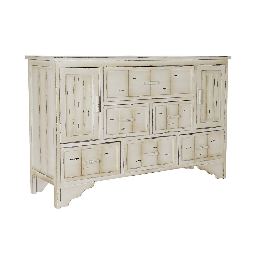 Jamilex 120 Cm Wide 5 Drawer Solid Wood Sideboard by Wayfair | ufurnish.com