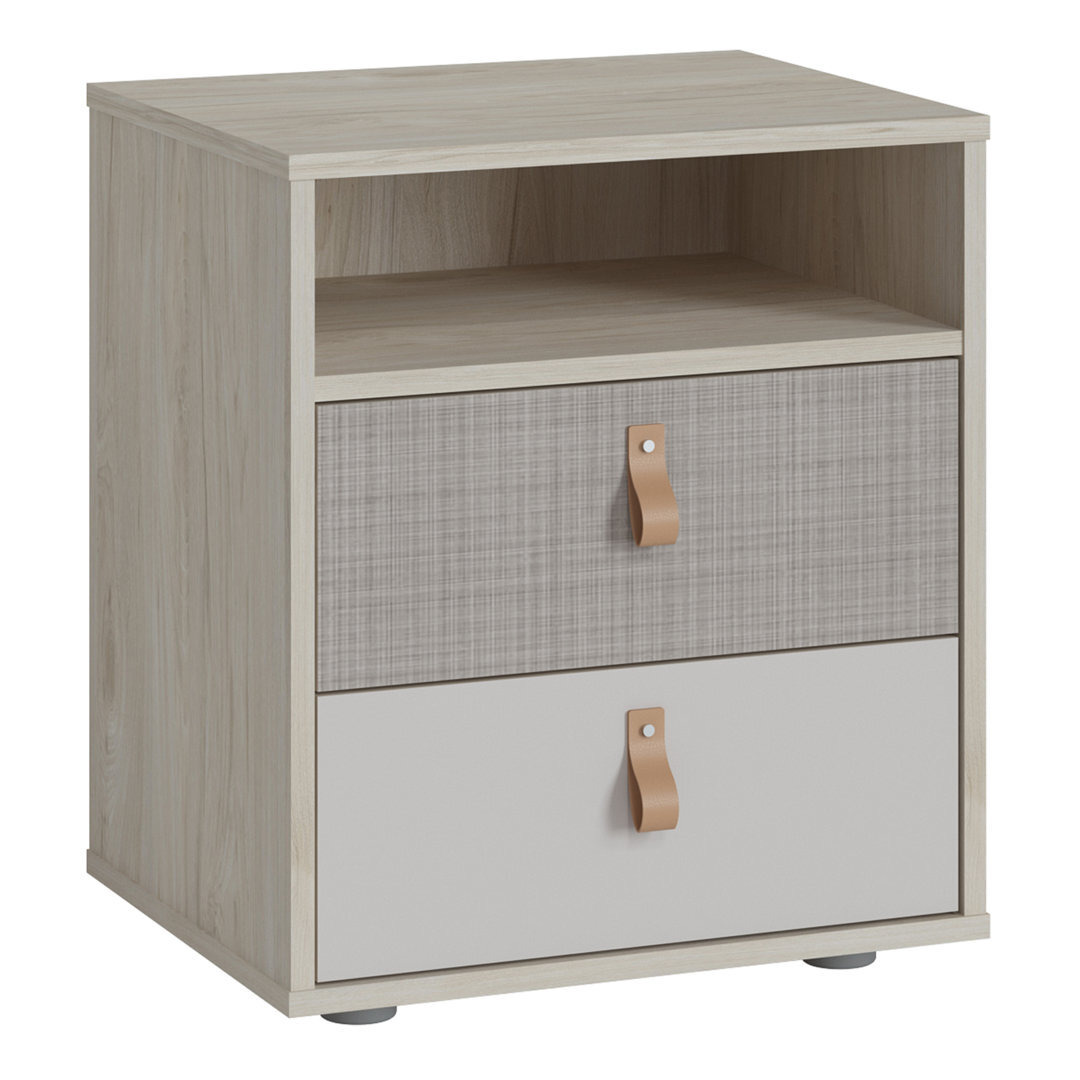 Lais 2 Drawer Bedside Table by Wayfair | ufurnish.com