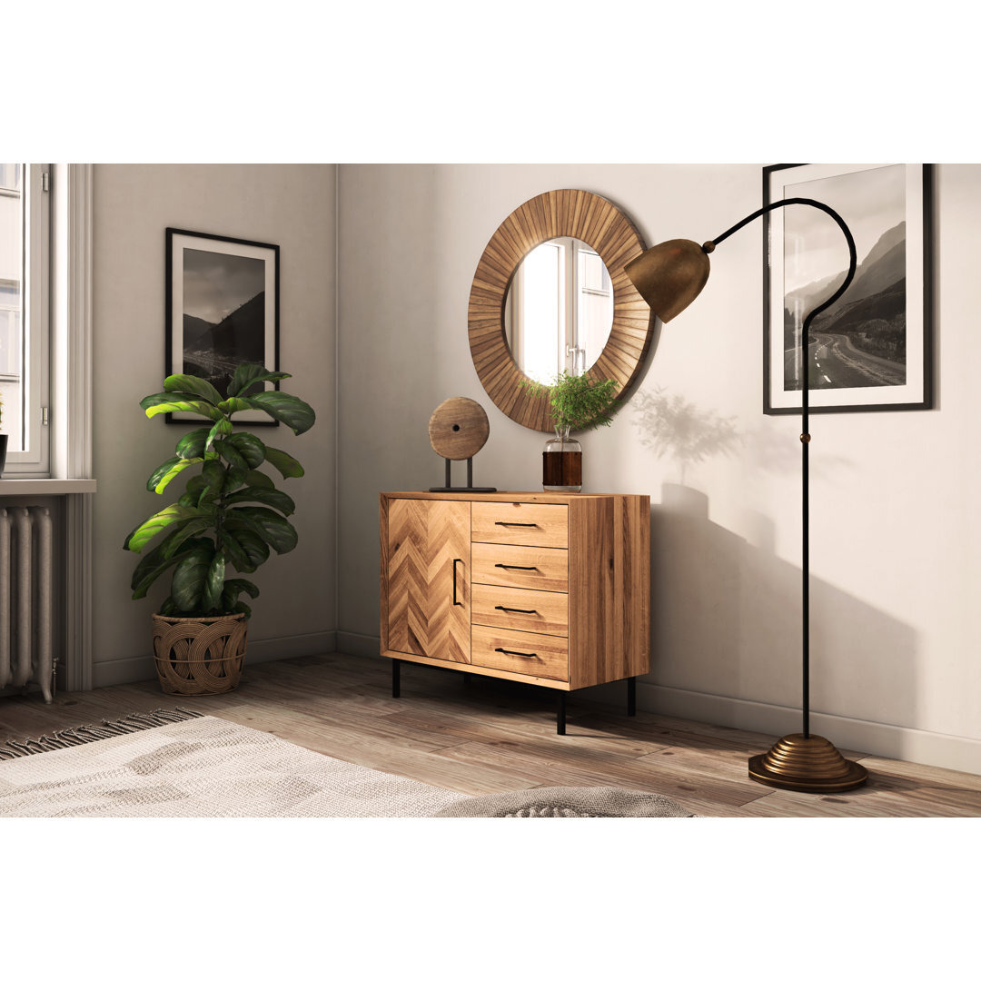 Mcelvain 4 Drawer 97Cm W Solid Wood Combi Chest by Wayfair | ufurnish.com