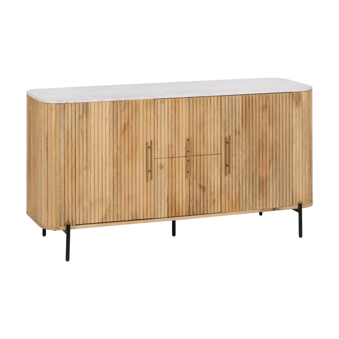 Corla 150 Cm Wide 2 Drawer Mango Solid Wood Sideboard by Wayfair ...