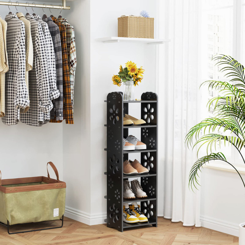 6 Tier Shoe Rack Storage Shoe Storage Organiser Shoe Shelf Bookshelf ...