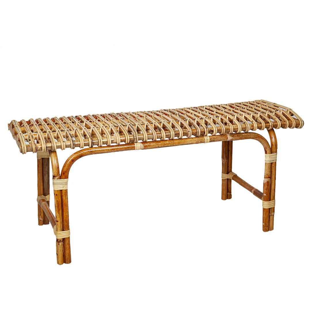 Adhvay Wicker Bench by Wayfair | ufurnish.com