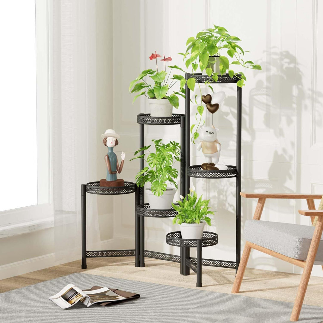 6 Tier Plant Stand Indoor Tall, Corner Metal Tiered Plant Stands ...