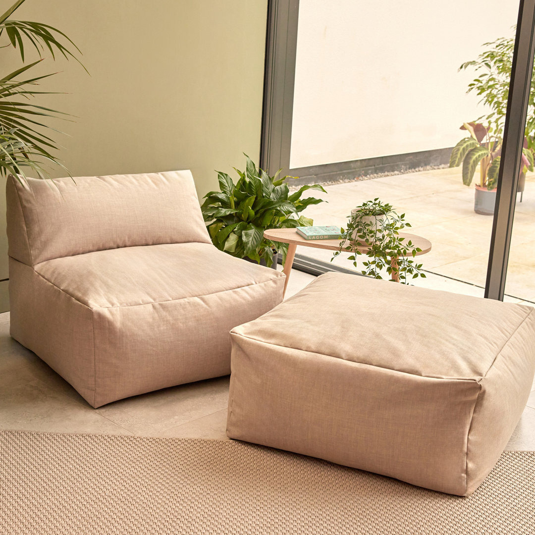 icon Tetra Indoor Outdoor Modular Bean Bag Sofa by Wayfair | ufurnish.com