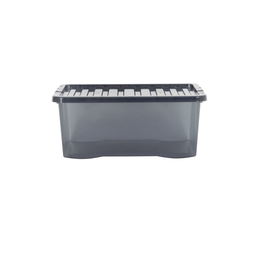Wham Crystal 32L Plastic Storage Box Pack of 5 Tint Smoke by Wayfair ...