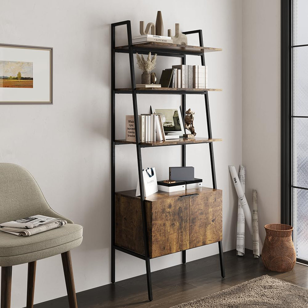 Annapaula 184cm H x 71cm W Metal Ladder Bookcase by Wayfair | ufurnish.com