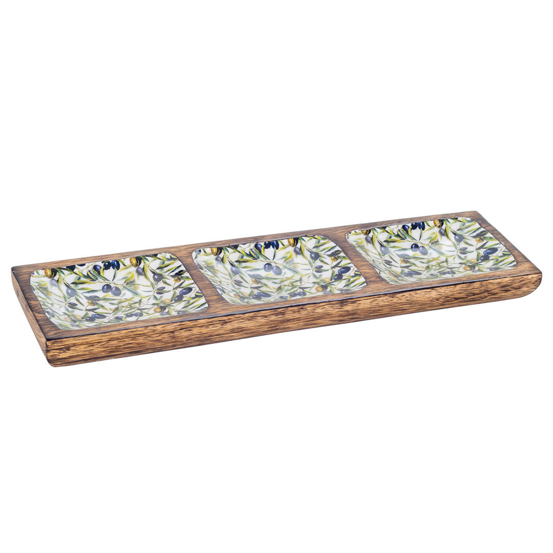 ORIGEN Home Decor Oil tray with bowls boxes and trays - Rectangular ...