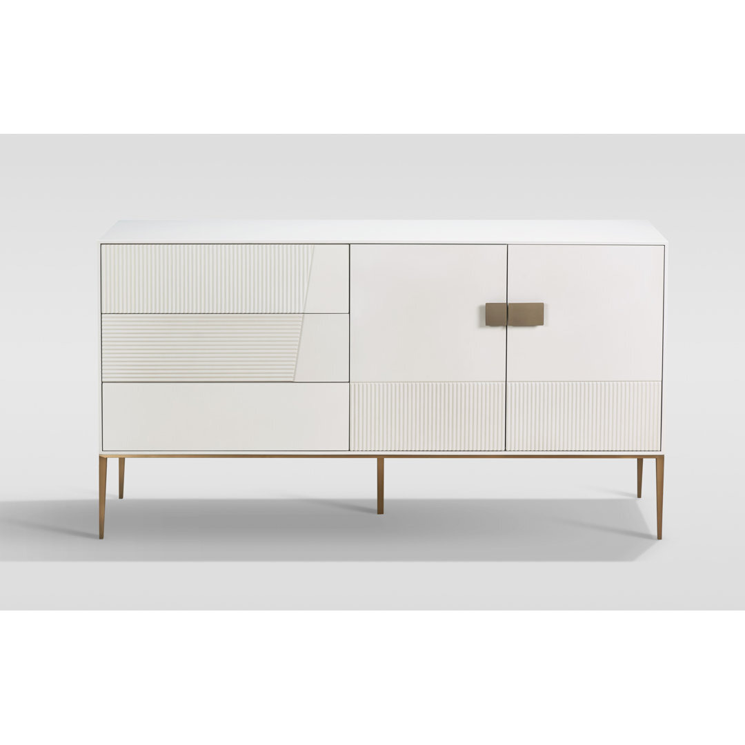 Aveah Stilig Grooved Wood Sideboard by Wayfair | ufurnish.com