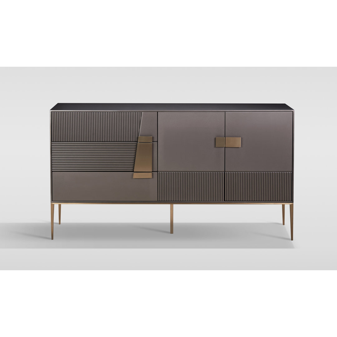 Aveah Stilig Grooved Wood Sideboard by Wayfair | ufurnish.com