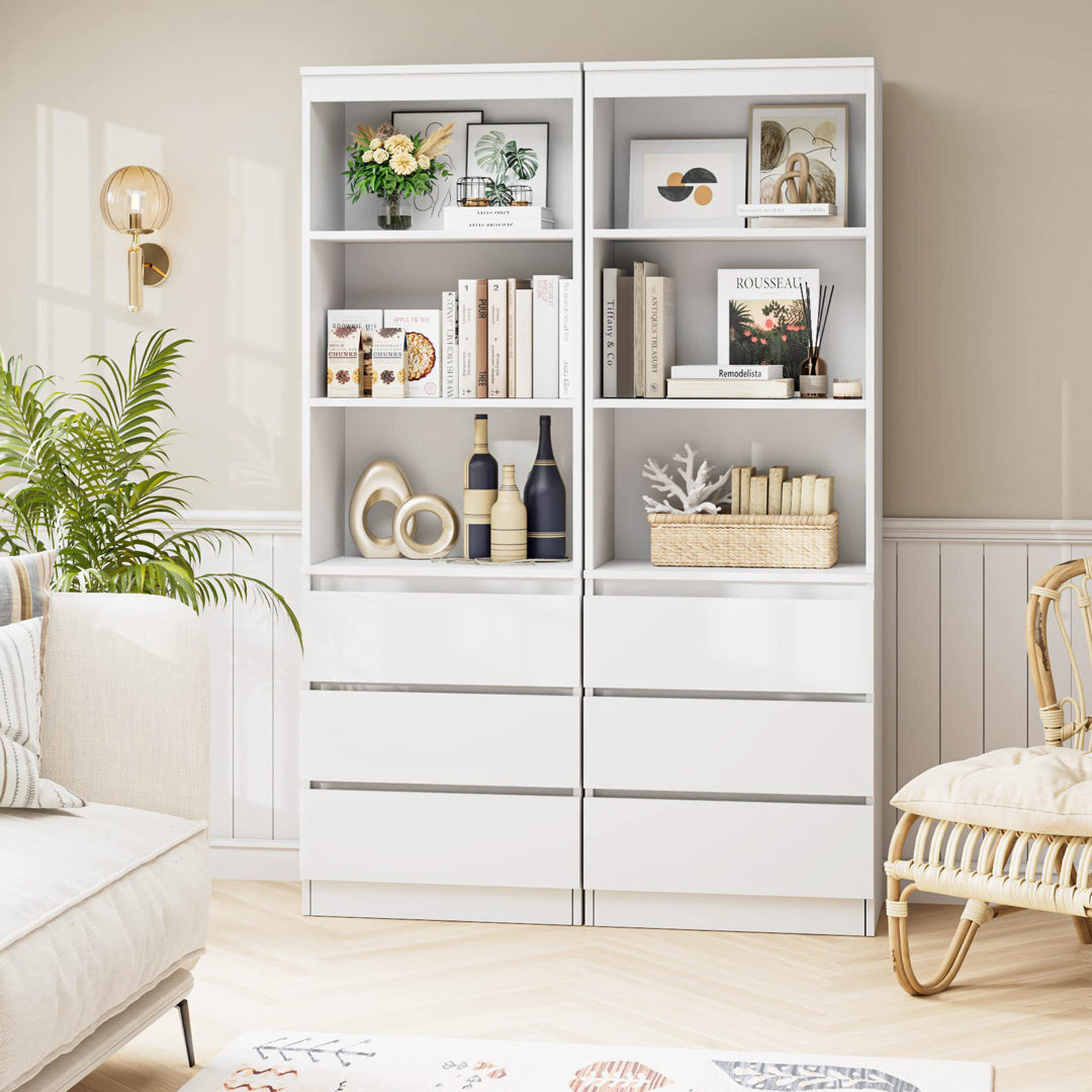 Mouin 180cm H x 60cm W Standard Bookcase by Wayfair | ufurnish.com