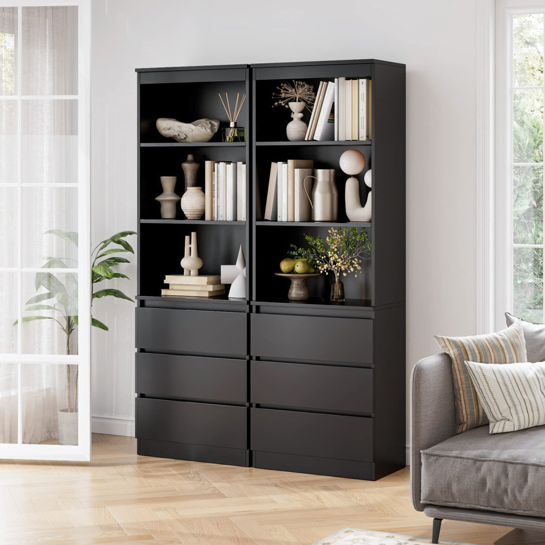 Mouin 180cm H x 60cm W Standard Bookcase by Wayfair | ufurnish.com