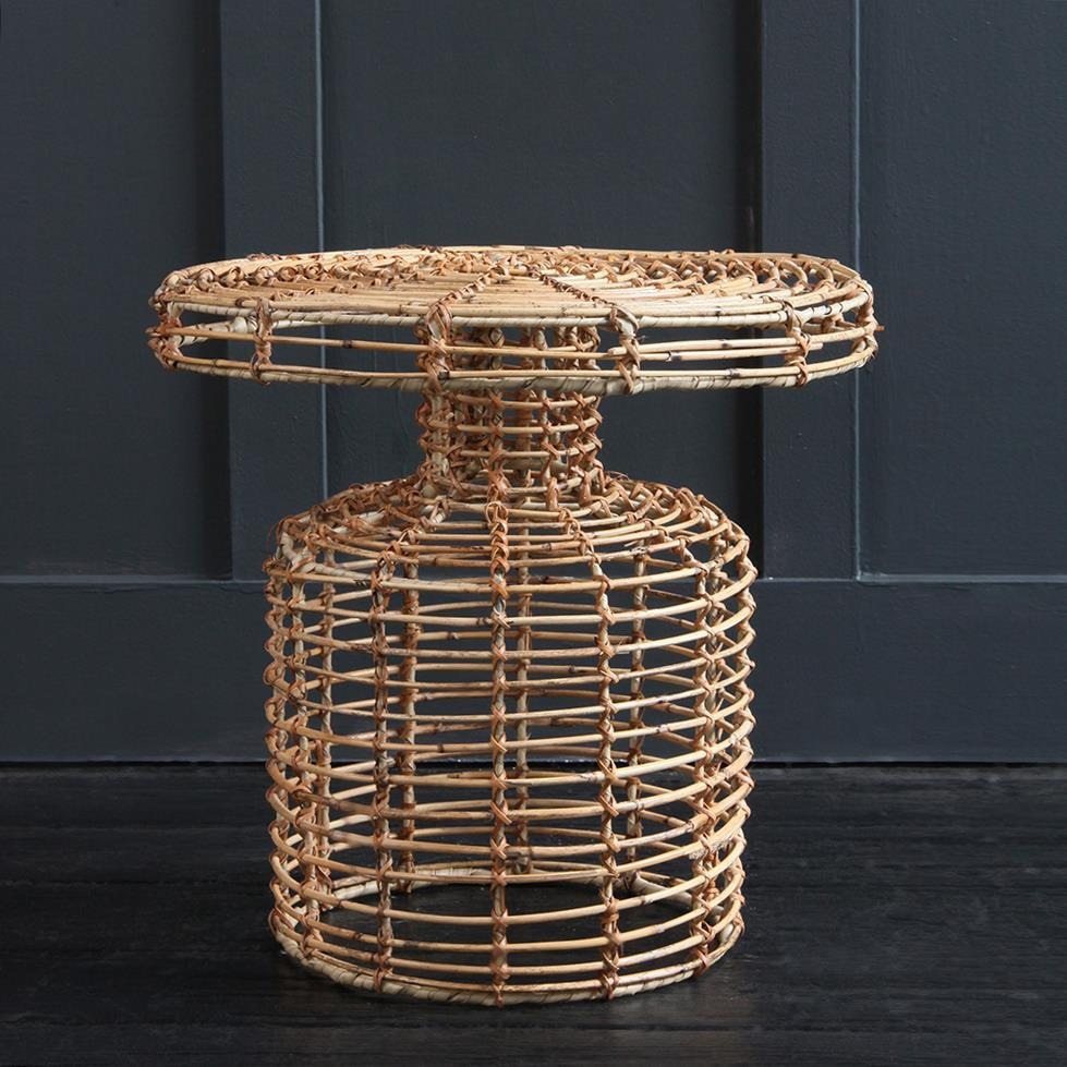 Milo Side Table - Natural Rattan - Where Saints Go by Where Saints Go ...