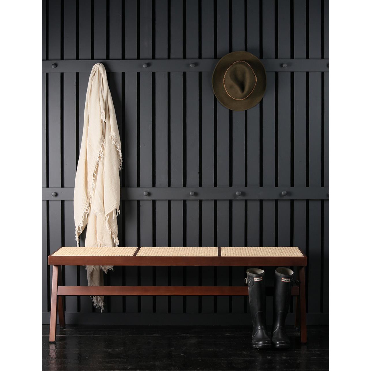 Adagio Bench - Rattan Seat - Walnut Base - Where Saints Go by Where ...