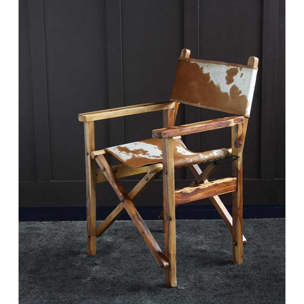 Directors Chair - Brown & White Seat - Black Base - Where Saints Go by ...