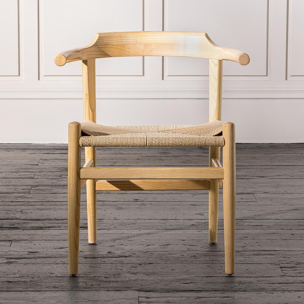 PP68 Armchair - Natural Seat - Ash Base - Where Saints Go Natural Ash ...