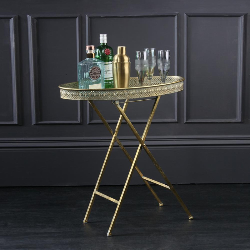 Benedict Table - Gold Top - Gold Base - Where Saints Go by Where Saints ...