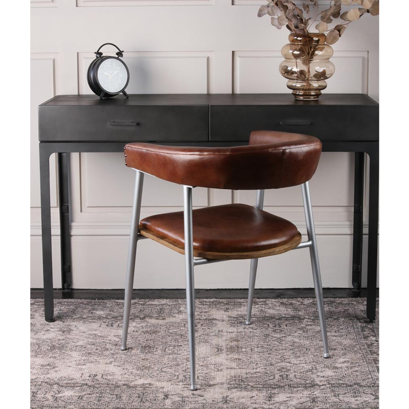 Captains Chair - Brown Seat - Nickel Base - Where Saints Go Brown ...