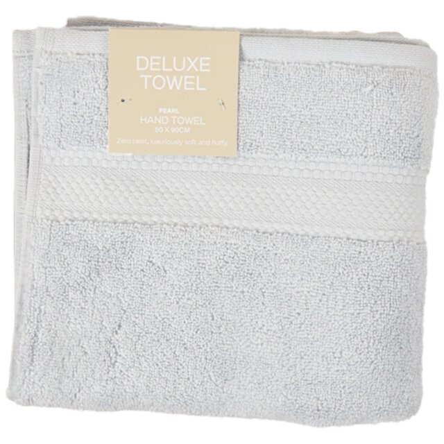 Deluxe Hand Towel - Pearl by Wilko | ufurnish.com