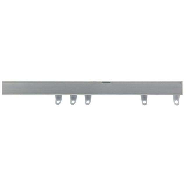 New Edge Blinds 200cm Fineline Aluminium Silver Curtain Track by Wilko ...