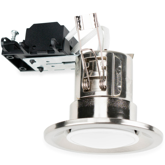 ValueLights Brushed Chrome Cool White LED Ceiling Downlight 30 Pack by ...