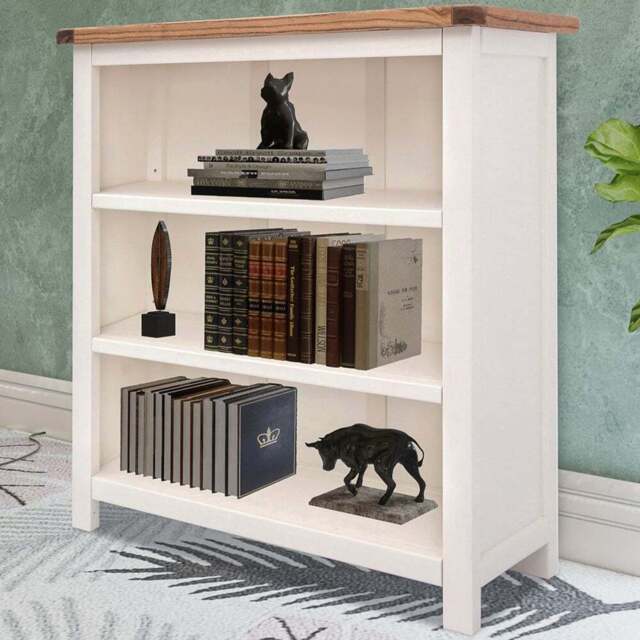 Lovere 3 Shelf Off White Bookcase by Wilko | ufurnish.com