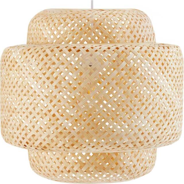 tectake Lignea Lux Bamboo Ceiling Light by Wilko | ufurnish.com