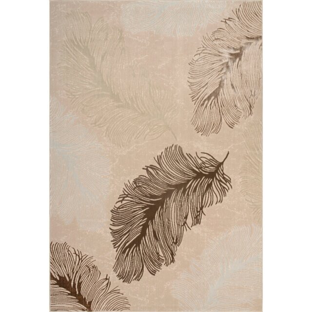 Sunset Feather Rug Neutral 160cm by wilko | ufurnish.com