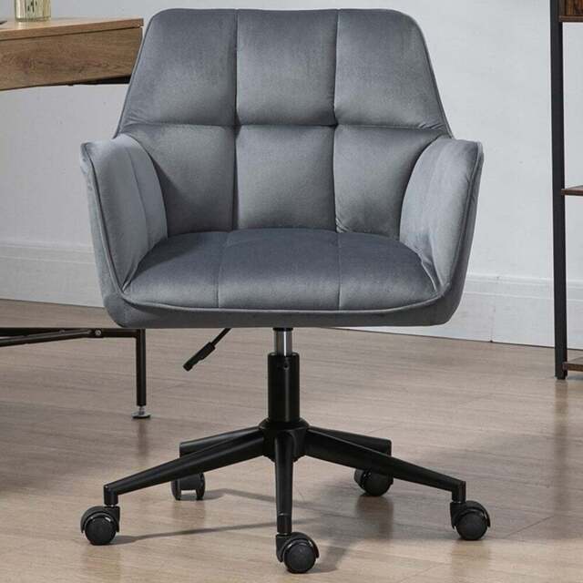 Grey Chloe Office Chair by Wilko | ufurnish.com
