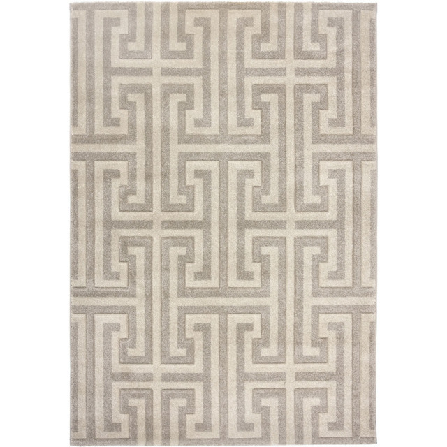 Origins Greek Key Beige Light Vision Rug 200 x 290cm - Cream - Wilko by ...
