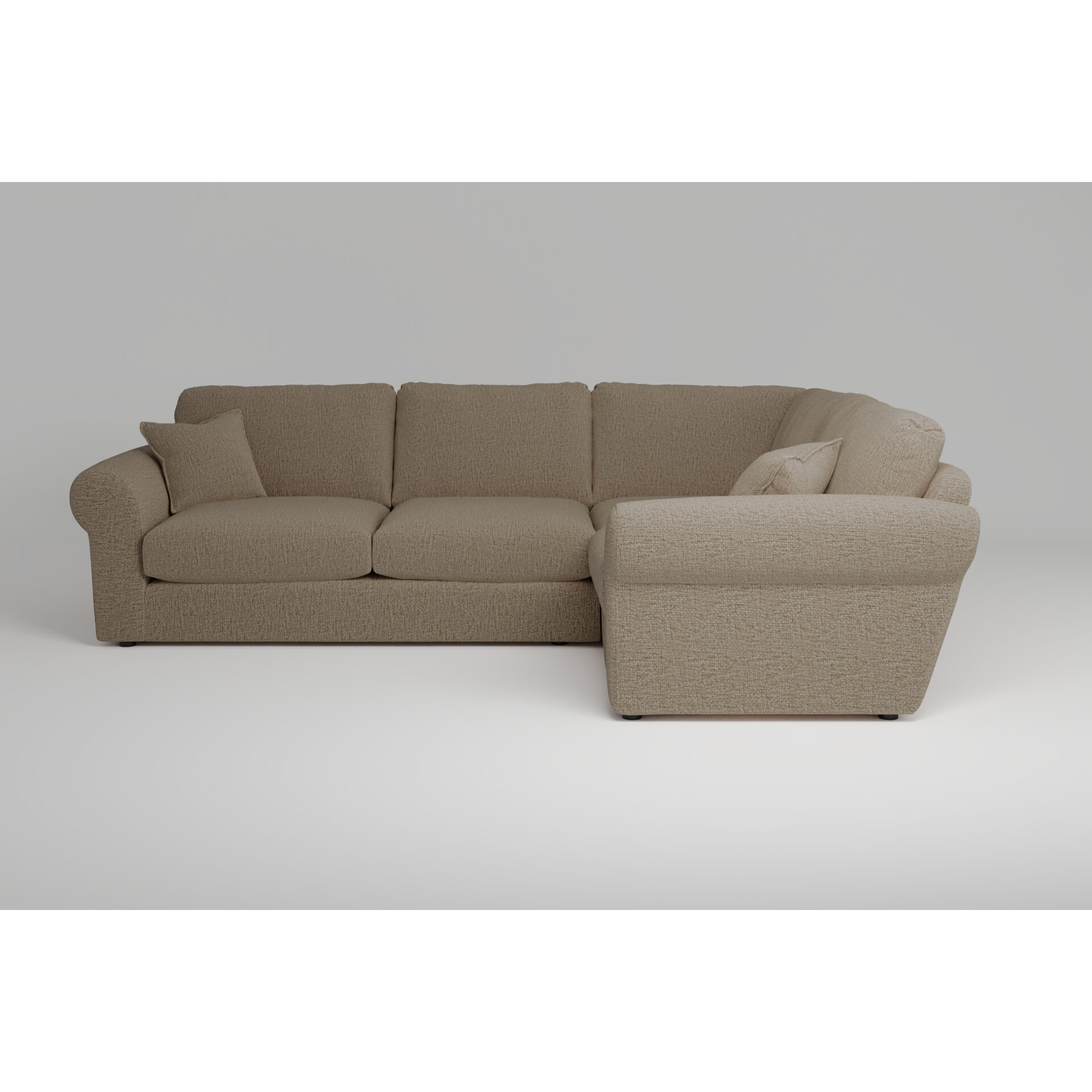 Cream Small Corner Sofa - zofa Mellow Small Corner Linen by Zofa ...