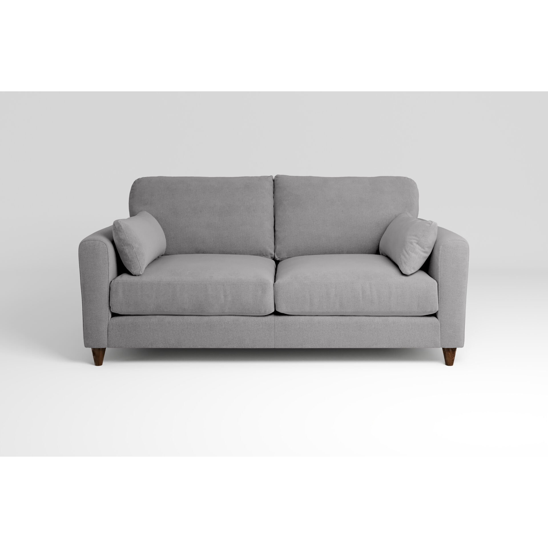 Buy Brushed Wool Feel Pewter Sofa - 3 Seater | UK Furniture Store by ...
