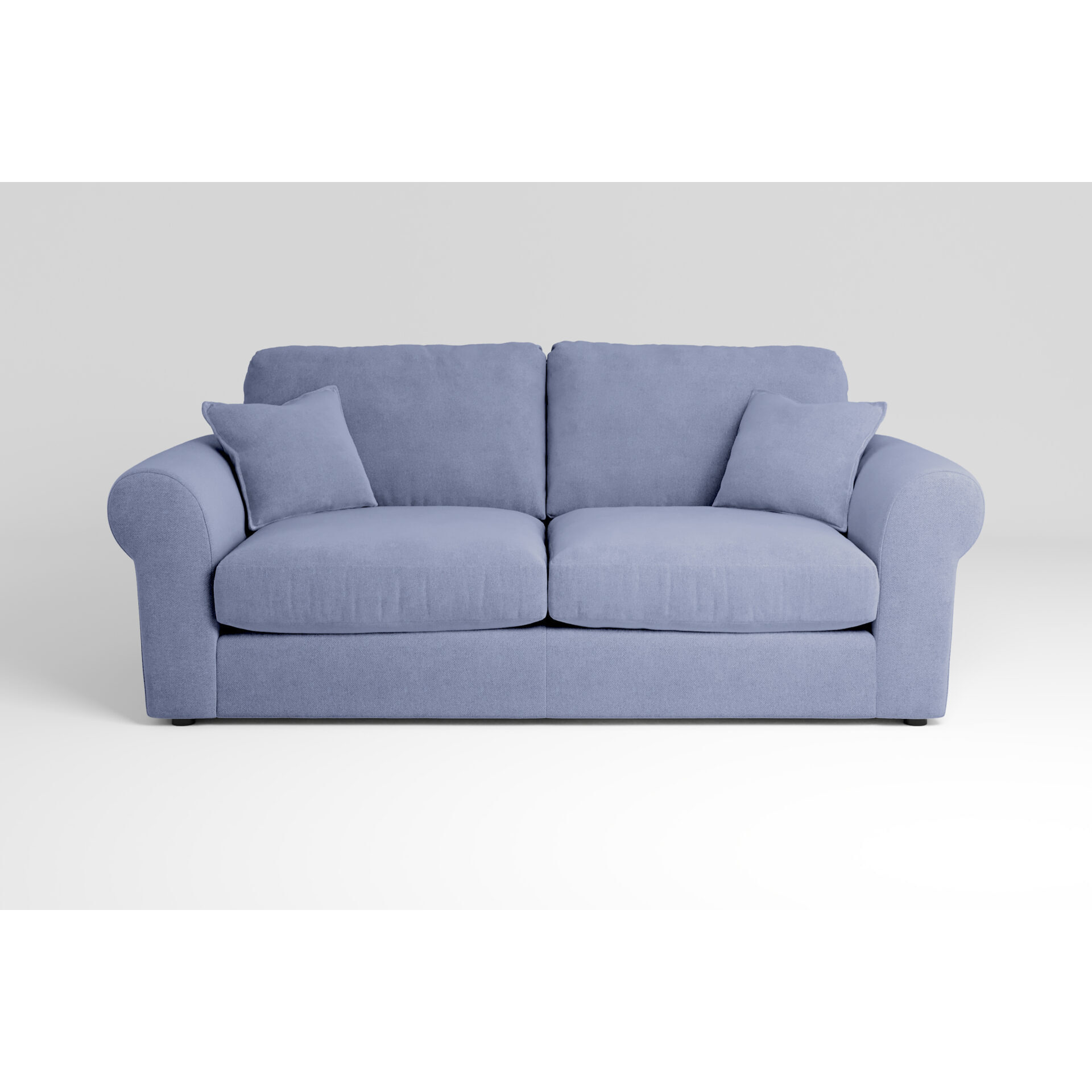 Mellow - Brushed Wool Feel Denim Three-Seater Sofa by Zofa | ufurnish.com