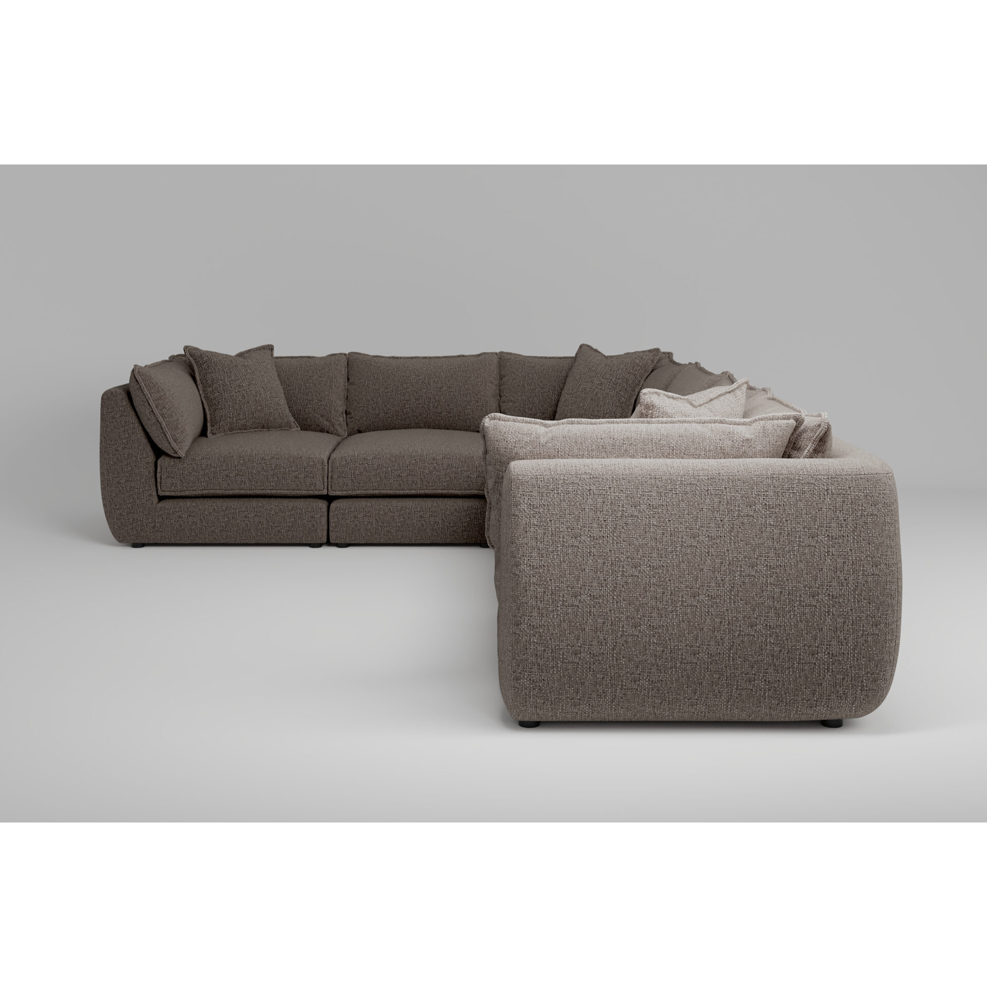Utopia Modular Sofa Range | Chunky Textured Weave Dove by Zofa ...