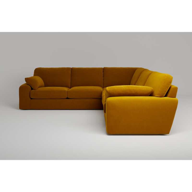 7th Heaven Maxi - Large Corner Sofa Soft Touch Velvet Saffron by Zofa ...