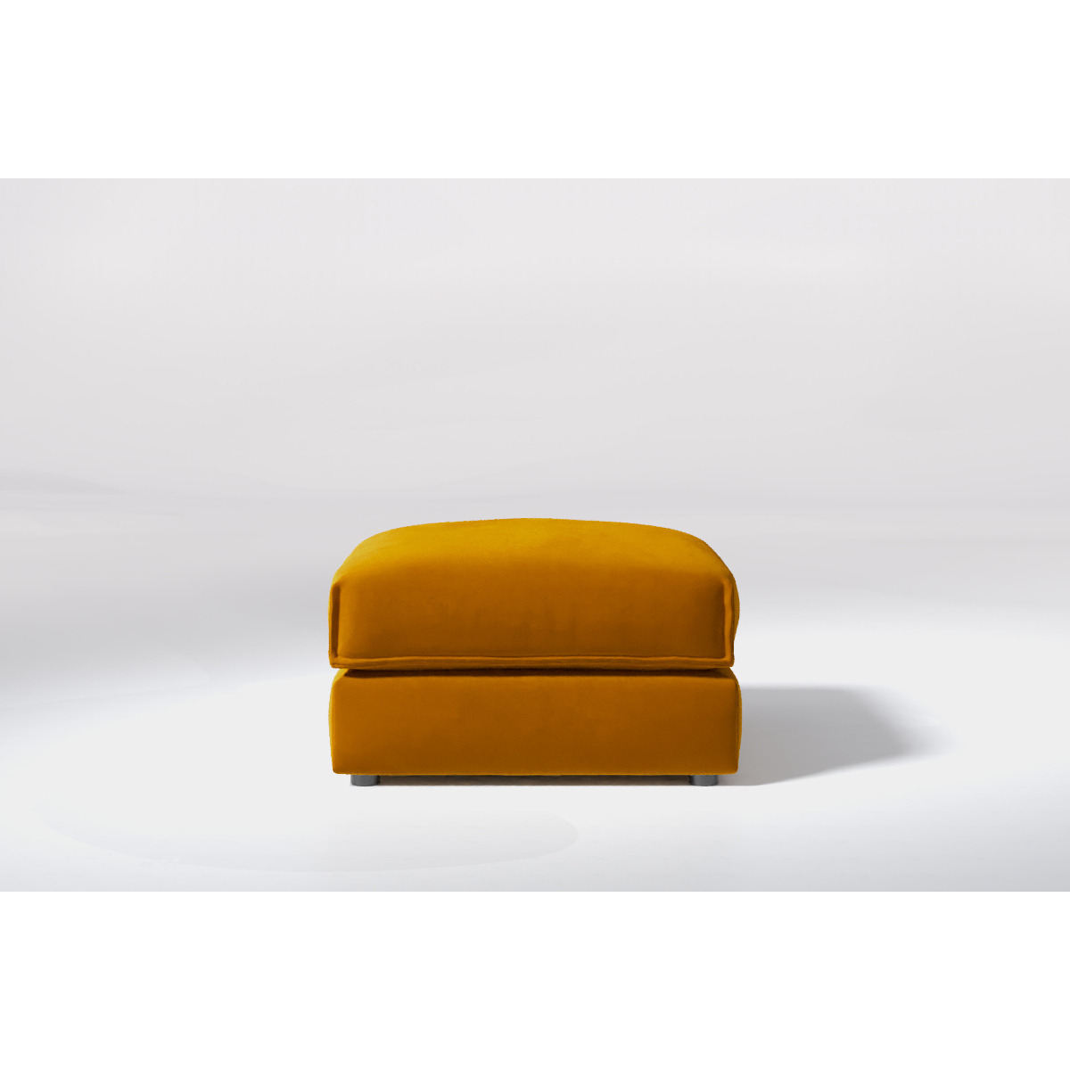 Saffron Yellow Velvet Large Storage Footstool for Utopia Sofa by Zofa ...