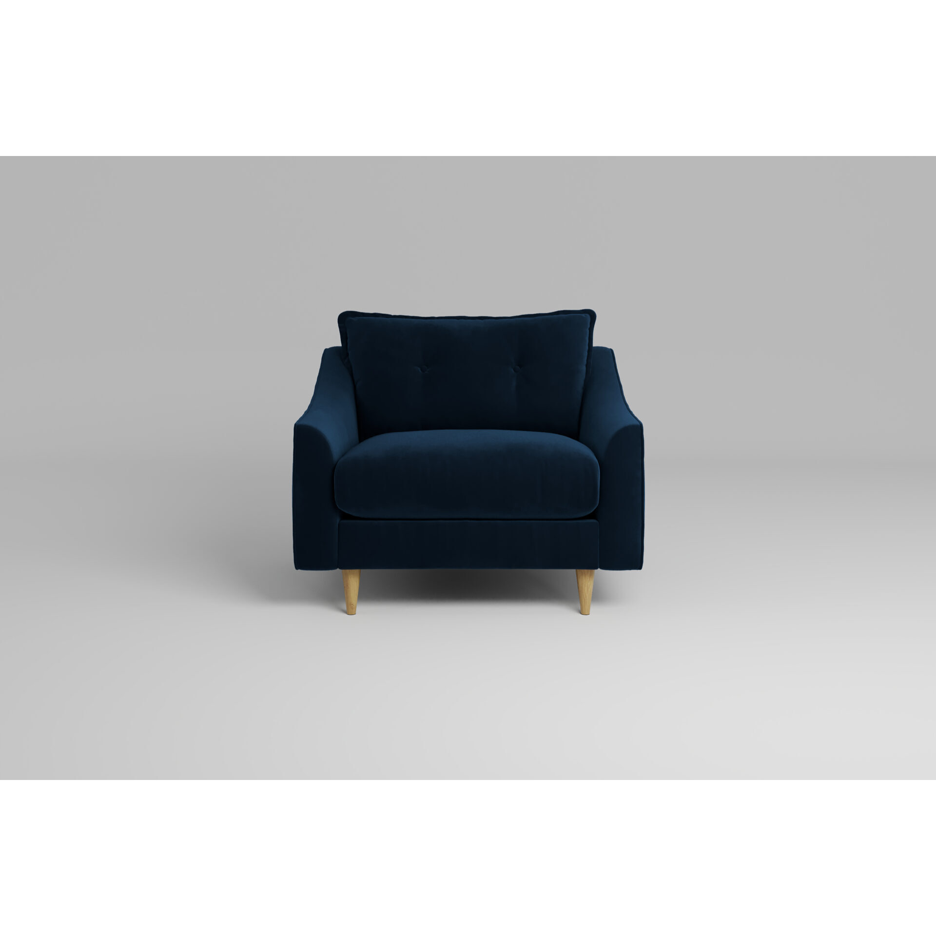 Hush Loveseat in Royal Blue Velvet | Soft Touch Fabric by Zofa ...
