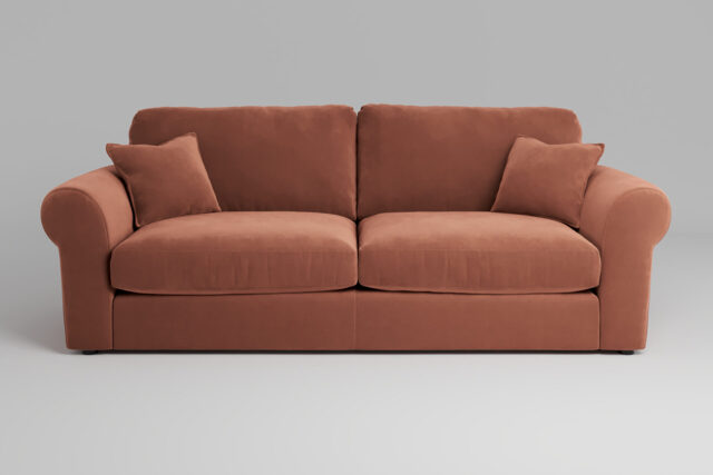 Cinnamon 4 Seater Sofa - Mellow Soft Touch Velvet Sofa by Zofa ...