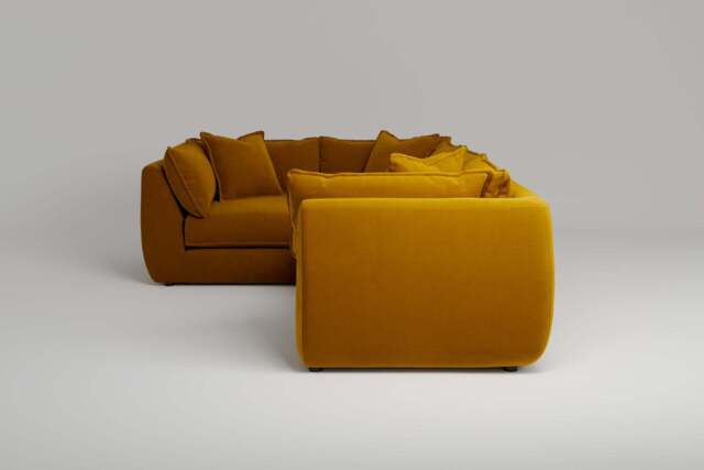 Utopia - 4 Piece - Rearrangeable Modular Sofa - Soft Touch Velvet ...