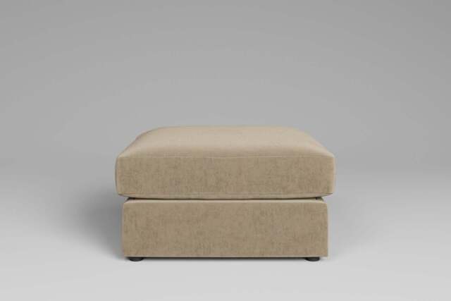 7th Heaven Maxi - Large Storage Stool - Luxe Woven Velvet Latte by Zofa ...